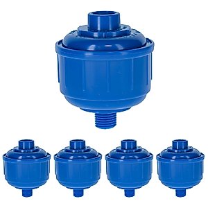 Master Elite Pack of 5 Disposable Mini Air Water Trap Filters with Standard 1/4" Threads - Effectively Removes Moisture Before it Reaches Spray Guns and Air Tools