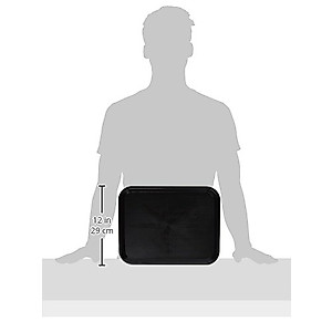 Winco, Black FFT-1014K Fast Food Tray, 10 14-Inch, Medium