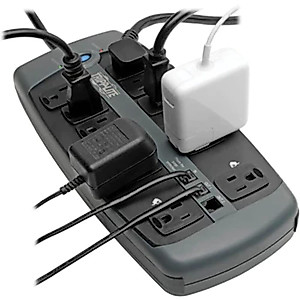 Tripp Lite TLP1008TEL 10-Outlet Surge Protector with Telephone Protection (Without Coaxial Protection)