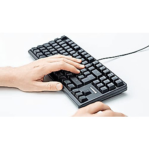 Cherry MX RGB Mechanical Keyboard with MX Red Silent Gold-Crosspoint Key switches for typists, Programmers, Creator, Coder, Work in The Office or at Home G80-3000N RGB (TenKeyLess (TKL)