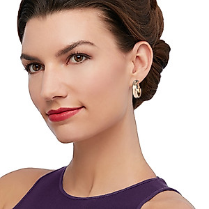 Ross-Simons Italian 14kt Yellow Gold Hoop Earrings