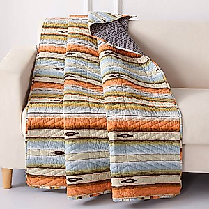 Barefoot Bungalow Painted Desert Throw Blanket, 50 x 60-inch, Rose