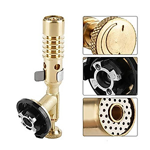 Professional Portable Brass Kitchen Cooking Gas Butane Culinary Torch Welding BBQ Flame Gun Professional Portable Brass Kitchen Burn Thoughtful Details
