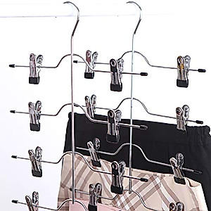 SmarTopus Multi-functional Four-layer Stainless Steel Pants Rack Hanger