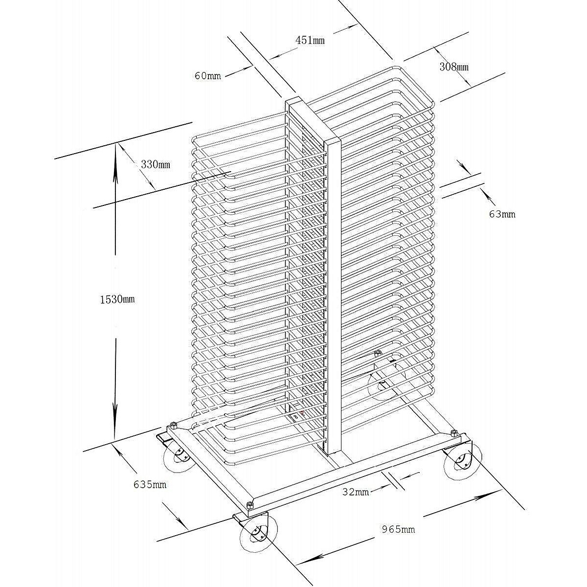 Kitchen Inventions All-Metal Construction Multipurpose Versatile Panel Handling Drying Rack