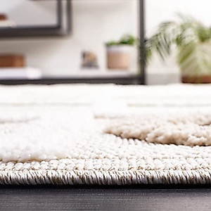 Safavieh Trends Collection 9' x 12' Beige/Ivory TRD108B Modern Contemporary Textured Area Rug