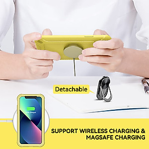 COOLQO Compatible for iPhone XR Case,[2 x Tempered Glass Screen Protector] [Non-Slip] [10 FT Military Grade Drop Protection] 360 Full Body Silicone Shockproof Protective Phone Cover, 6.1 inch, Yellow