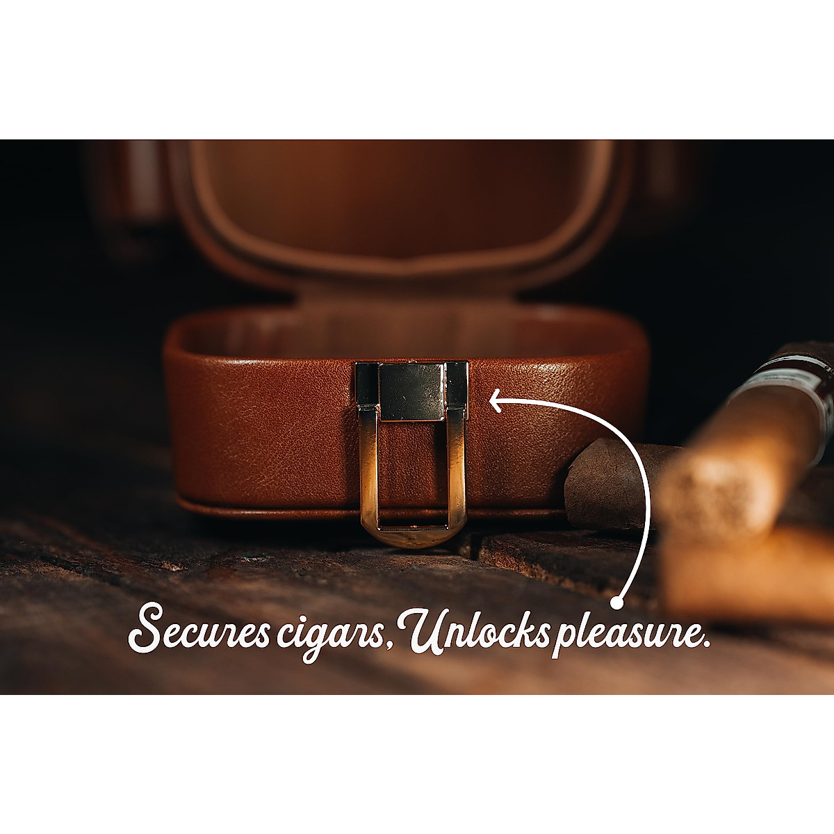 UrbanXElites Cigar Case - Holds up to 25 Cigars, Cedar Wood Cigar Humidor Travel Case with Humidifier and Pouch