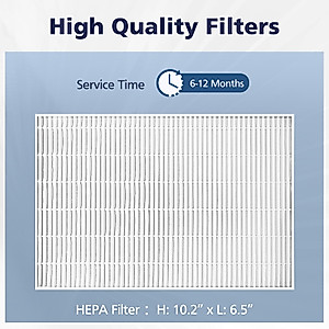 9 Pack HPA300 HEPA Filter Replacement R for Honeywell HPA300 HPA200 HPA100 and HPA090 Series and HPA5300, HPA300VP, HPA304 HPA3300, HPA5300. Replace HRF-R3 Filter R (HRF-R3 & HRF-R2 & HRF-R1)