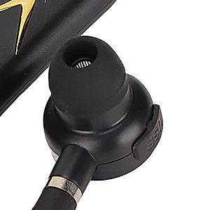 Lazmin112 Wireless Bluetooth Headphone, Deep Bass Noise Cancelling Ear Hanging Type Earphone, Double Rotation and Adjustable Angle, for Business/Office/Sports