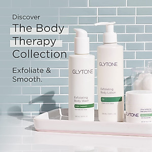 Glytone Exfoliating Body Lotion 17.5% Free Acid Value Glycolic Acid - Keratosis Pilaris - Smooth Rough & Bumpy Skin - Oil & Fragrance-Free - 8.4 fl. oz.