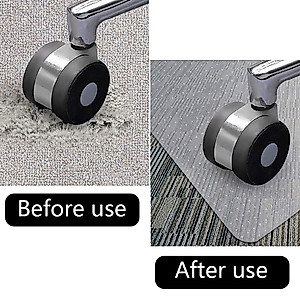 Desk Chair Mat for Carpet,30"X48" Office Chair Mat with Lip PVC Clear Chair Mat for Low Pile Carpet,Heavy Duty Chair Mat Easy Glide Rolling for Office,Living Room,Kitchen Etc (30" X 48" X 2MM)