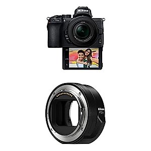 Z 50 DX-Format Mirrorless Camera Body w/NIKKOR Z DX 16-50mm f/3.5-6.3 VR with Nikon Mount Adapter FTZ II