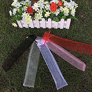 Teanfa Gift Bags 50pcs White Drawstring Organza Folding Hand Fan Pouch Party Wedding Favor Gift Wrapping Supplies 2 x 10 Inches