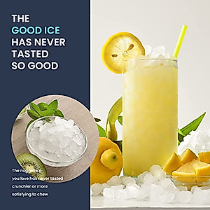 Nugget Ice Maker, Freezimer Ice Maker Countertop Machine with WiFi Connectivity, Sonic Ice Maker Machine 40lbs per Day, Portable Self-Cleaning Sonic Ice Maker for Smart Home/Kitchen/Office