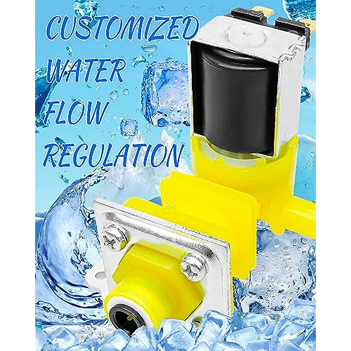 000009122 Ice Machine Water Valve Replacement Kit Compatible with Manitowoc Ice Machines, IH9122 Water Inlet Valve for Ice Machine Maker, 000008484 33129030 Water Fill Intake Valve