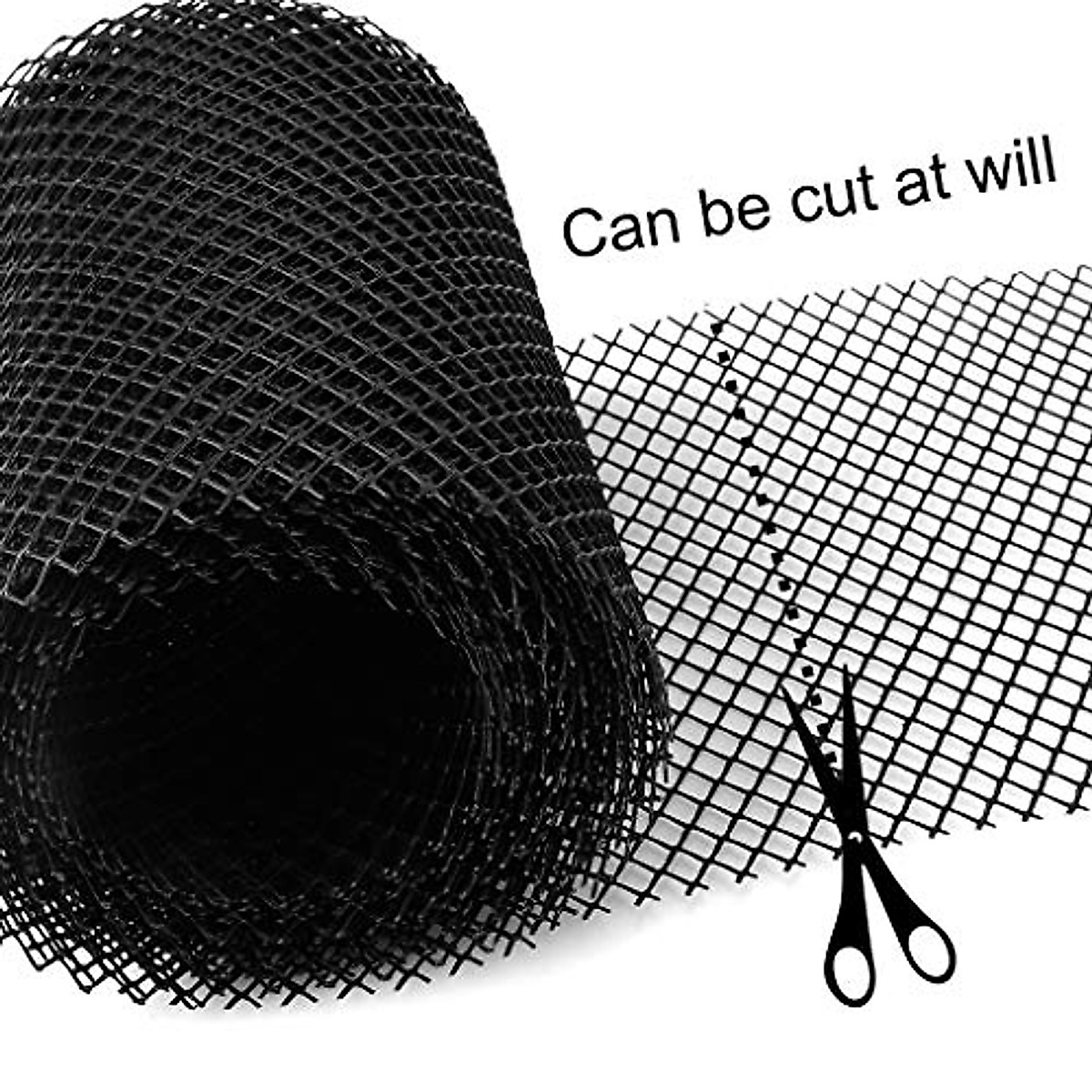 MIEDEON Plastic Mesh Gutter Guard 6" by 20'/7" by 27' (Large)