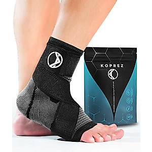 Koprez Plantar Fasciitis Sleeve - Plantar Fasciitis Relief, Plantar Fasciitis Socks, Ankle Compression Sleeve, Ankle Support for Women, Plantar Fasciitis Brace, Ankle Sleeve, Ankle Support Men