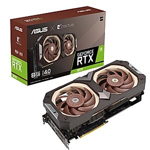 ASUS NVIDIA GeForce RTX 3070 Noctua OC Edition Graphics Card (PCIe 4.0, 8GB GDDR6, HDMI 2.1, DisplayPort 1.4a, Noctua NF-A12x25 PWM Fans, Tailor-Made heatsink, Auto-Extreme Technology, GPU Tweak II)