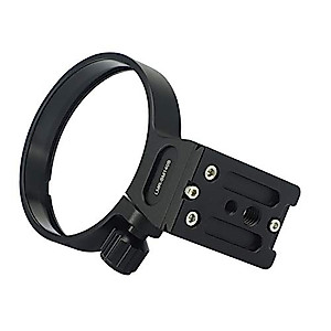 Haoge LMR-SM140S Lens Collar Replacement Foot Tripod Mount Ring Stand Base for Sigma 100-400mm F5-6.3 DG DN OS Lens Sony E Mount Art 105mm F1.4 DG HSM Built-in Arca Type Quick Release Plate
