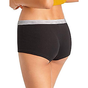 Hanes Women's Sporty Boyshort Panty - 6 - Assorted (6 Pack)