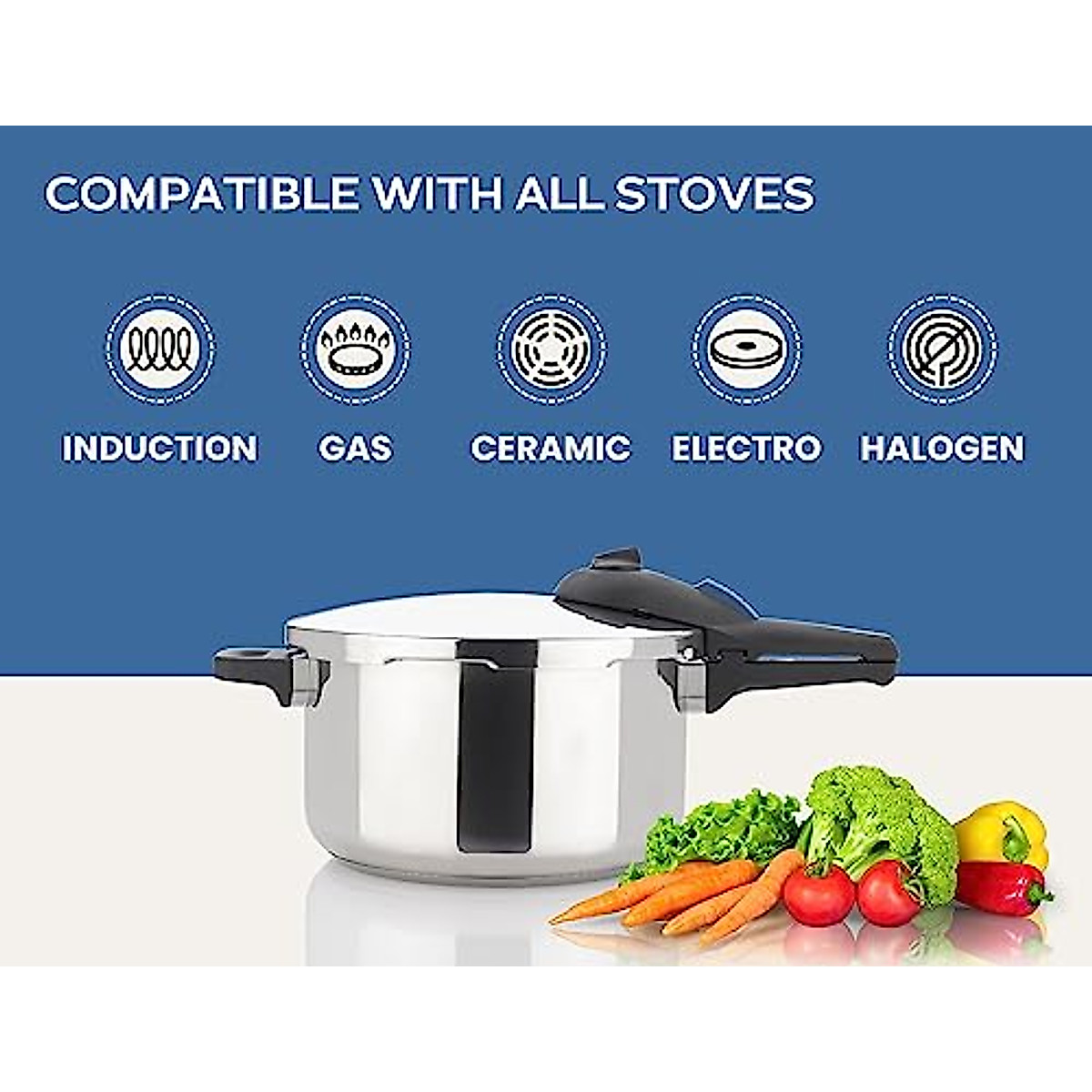 Zavor ZPot 4.2 Quart 15-PSI Pressure Cooker - Polished Stainless Steel