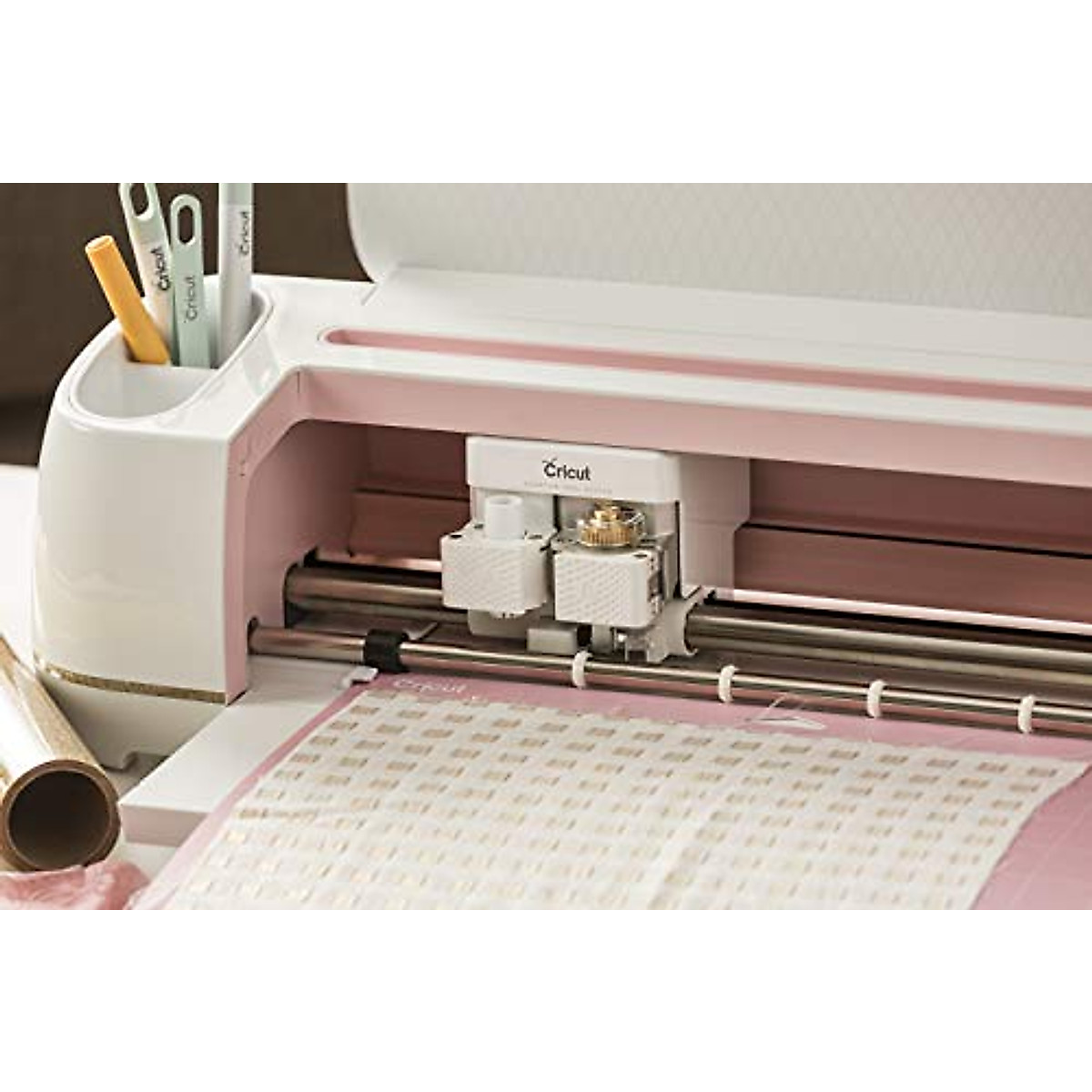 Cricut Maker - Smart Cutting Machine - With 10X Cutting Force, Cuts 300+ Materials, Create 3D Art, Home Decor & More, Bluetooth Connectivity, Compatible with iOS, Android, Windows & Mac, Rose