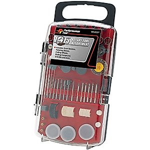 Performance Tool W50037 146pc Rotary Tool Stone Accessories Assortment for Around-the-House and Crafting Projects