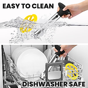 CUNSENR Premium Pineapple Corer and Slicer Tool - Pineapple Cutter with Sharp Serrated Tips - Easy to Use & Clean - Stainless Steel Core Remover for Pineapple - Slice and Core Fruits with Ease(Green)