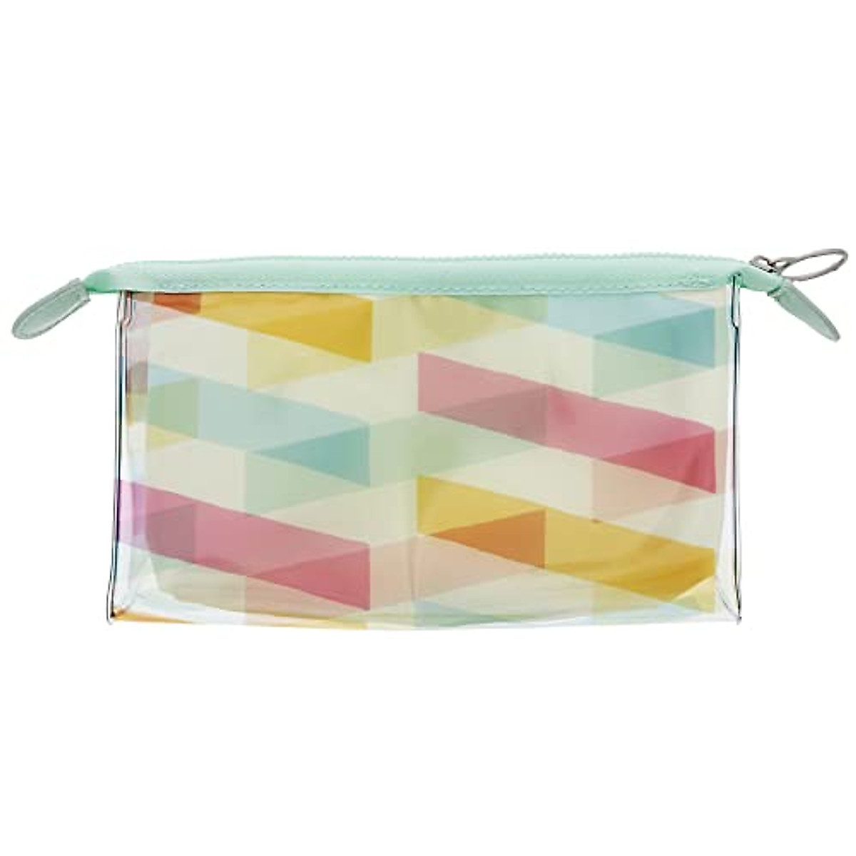 SUN-STAR Gusset Clear Pouch "mitte" Large Capacity, for Pencil Case and Cosmetic Pouch, Colorful