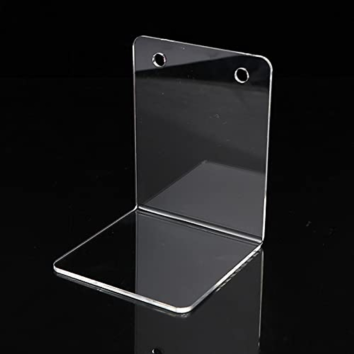 PRVDV Adjustable Bookends 1Pcs Transparent Book Stand L-Shaped Desk Storage Box Desktop Book Holder Stationery