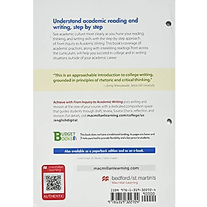 Loose-Leaf Version for From Inquiry to Academic Writing: A Text and Reader