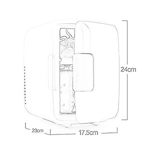 HESNDxbx Mini Fridge Compact Size Freezer 12V Small Fridge Refrigerator Home Dual Use Fridge Cooler