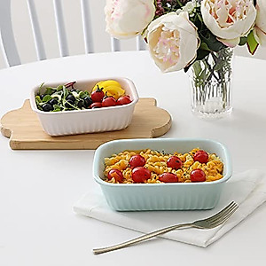 ZEN Pleats Porcelain Serve and Store Airtight Container Mix Set of 4, Mixed Color
