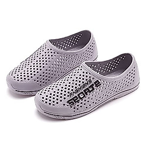Men Sandal Beach Non Slip Garden Men Clogs Shoes for Men Beach Shoes Sandal Mens Size 6 (Grey, 9)