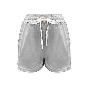 Bblulu Women Butt Lifting Shorts Anti Cellulite High Waist Yoga Shorts Plus Size Buttery Soft Workout Shorts with Drawstring