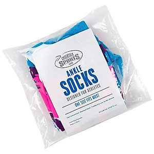 ChalkTalkSPORTS Volleyball Athletic Ankle Socks | Volleyball Tie-Dye Swirl