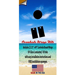 Couples Cornhole Board Wraps #419 - Personalized Couple Name Graphic Decals - Includes Application Squeegee - Set of (2) 25" x 49" Wraps with Gloss Laminate