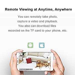 TOQI Spy Camera Wireless Hidden WiFi Camera with Remote Viewing, 2023 Newest Version 1080P HD Nanny Cam/Security Camera Indoor Video Recorder Motion Activated, Support iOS/Android, White, No Audio