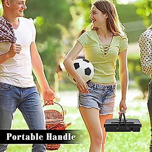 SUICGYU Portable Silverware Organizer with Lid & Handles,Utensil Holder for Countertop,Plastic Cutlery Tray for drawer,Gray,Black