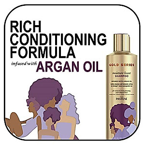 Pantene ProV Gold Series Boost, Moisture Shampoo, 9.1 Fl Oz