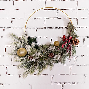 Coceca 10pcs 6 Inch Gold Metal Rings for Crafts Dream Catcher Ring, Metal Hoops for Dream Catcher and Crafts Centerpiece Table Decorations