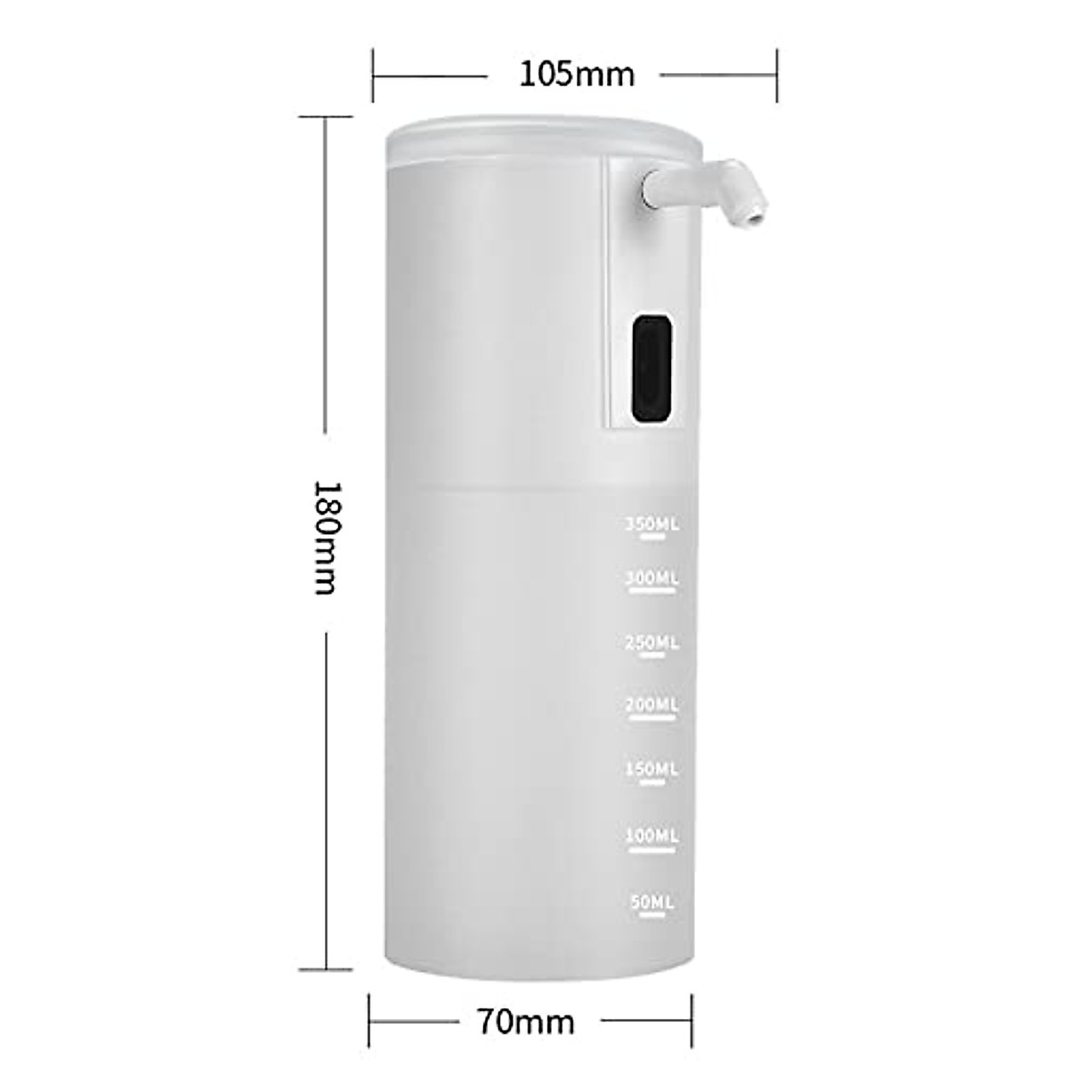 WIOSEN Soap Dispenser Bathroom Touchless Soap Dispenser Automatic Sensor Foam Soap Dispenser Bathroom Hand Washing Machine Waterproof Hand Sanitizer Container