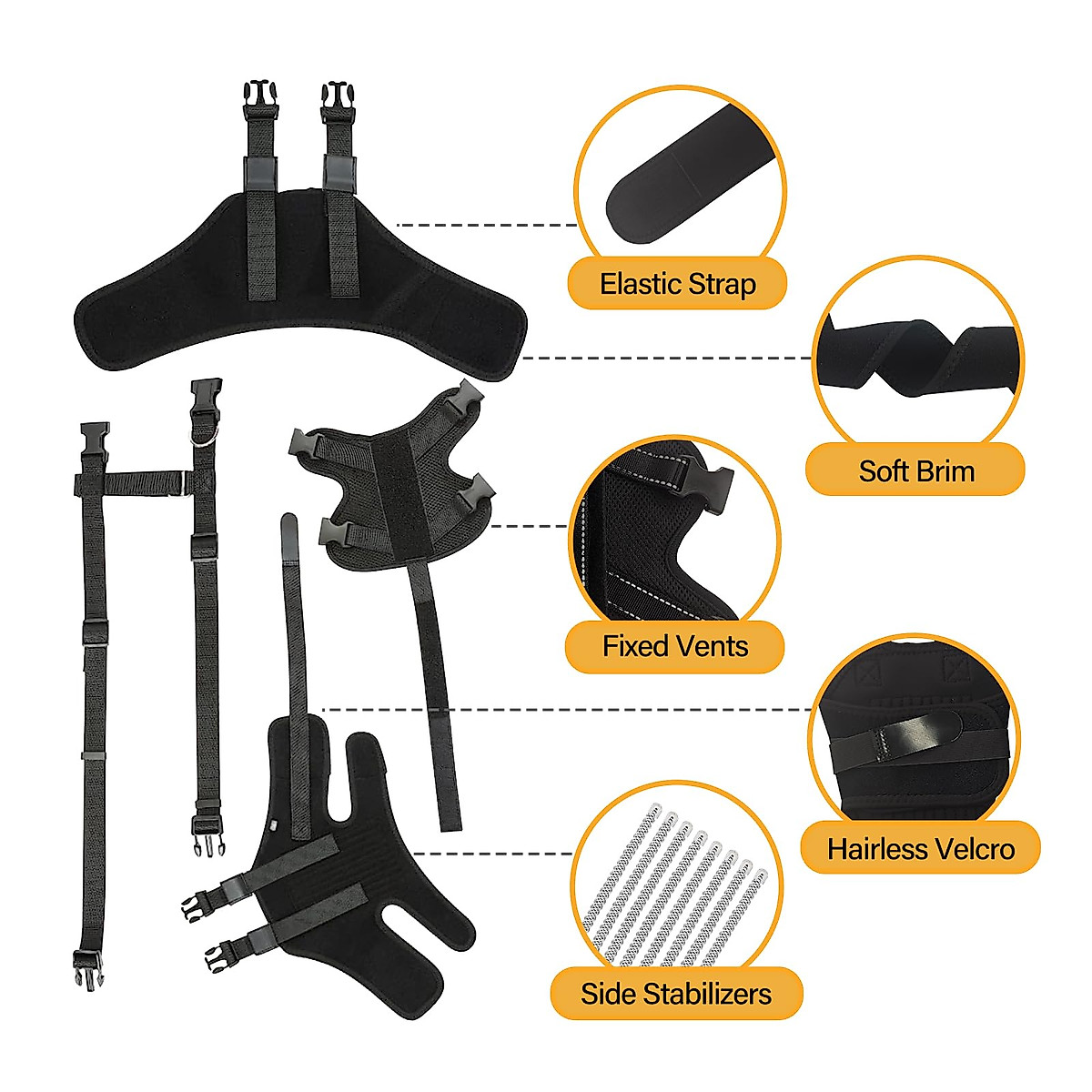 PLKO Dog Knee Brace with Side Stabilizers - Support for ACL, Knee Cap Dislocation, Arthritis - Warmth, Stability, and Pain Relief(Size: XXXL)