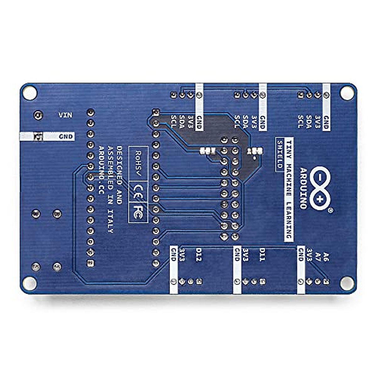 Arduino Tiny Machine Learning Kit [AKX00028] - Starter Bundle Nano 33 BLE Sense, OV7675 Camera & Custom Shield for Hands-On TinyML Projects