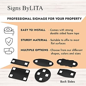 Classic Framed SORRY No Public Restroom Wall Door Sign - Black (Small) 1 Pack