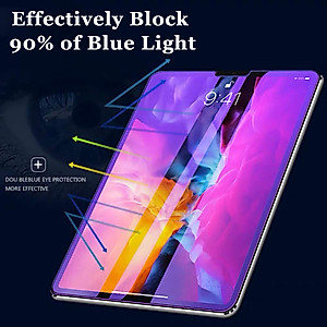 Muntonski Anti Blue Light Compatible with iPad Pro 11 Screen Protector (2018 2020 2021) 11inch tempered Glass 9H Hardness 2 Pack