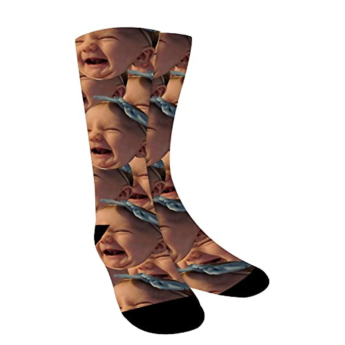 Kervaky Custom Socks with Face Dog Socks, Your Photo on Personalized Socks with Picture for Men Women