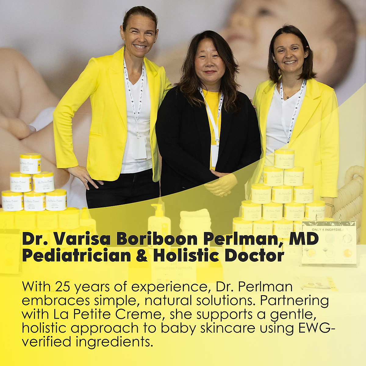 La Petite Creme Premium French Diapering Gift Set: Includes Organic Diapering Lotion (8 oz), Travel-size Liniment Baby Lotion (2 oz), 1 Travel-size Diaper Balm (1 oz), 50 Disposable Cotton Pads