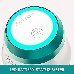 Kenmore DS4020 Cordless Stick Vacuum Lightweight Cleaner 2-Speed Power Suction LED Headlight 2-in-1 Handheld for Hardwood Floor, Carpet & Dog Hair, Green